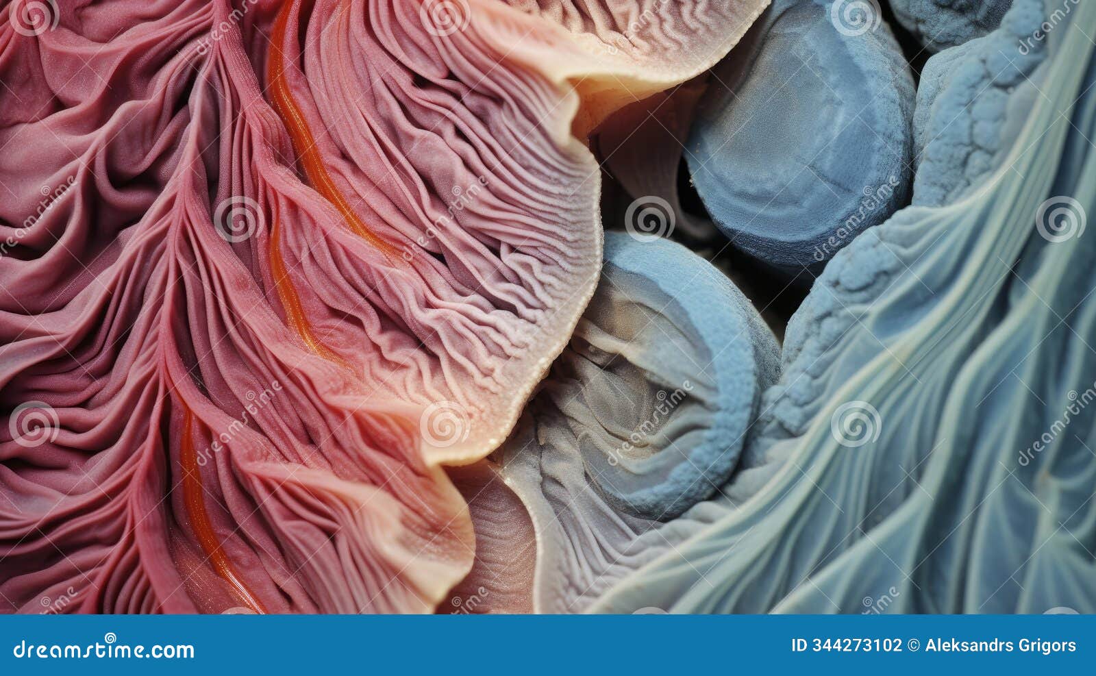 Close-up 3d Picture of Muscles Under Microscope Stock Photo - Image of ...