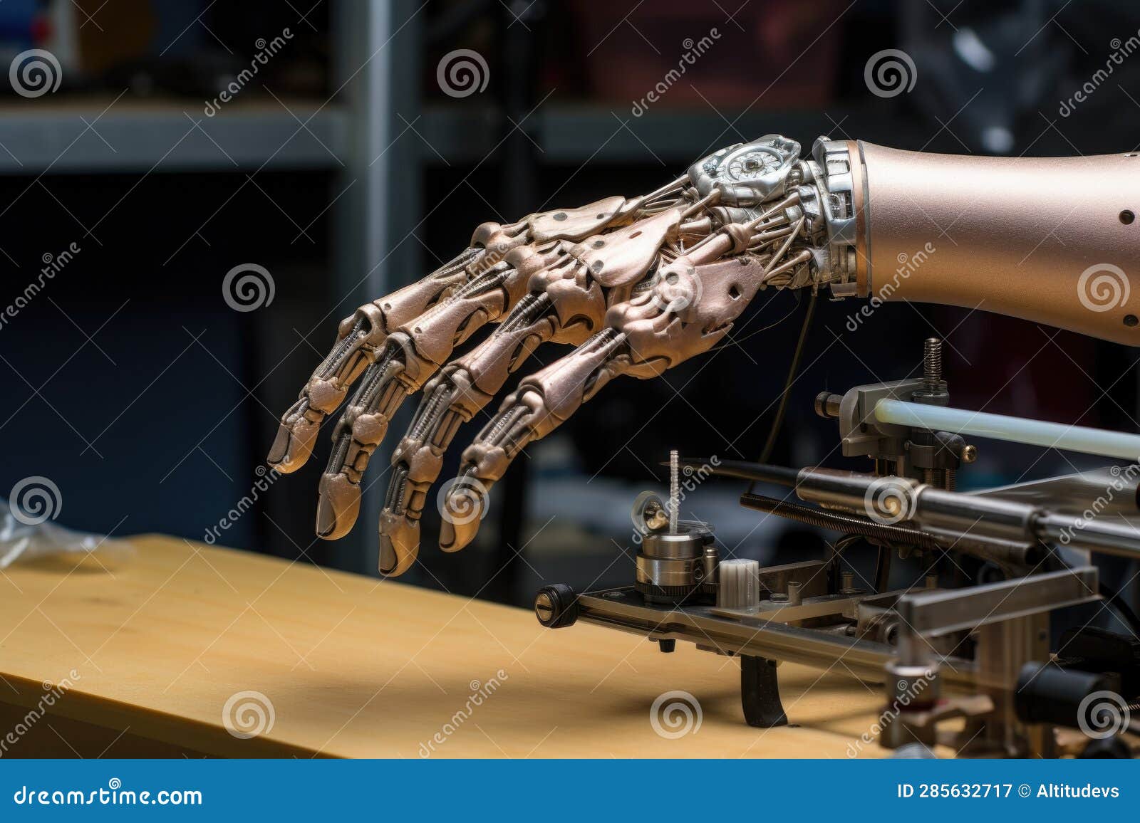 3d Printed Prosthetic Eye In Manufacturing Process Stock Photo ...