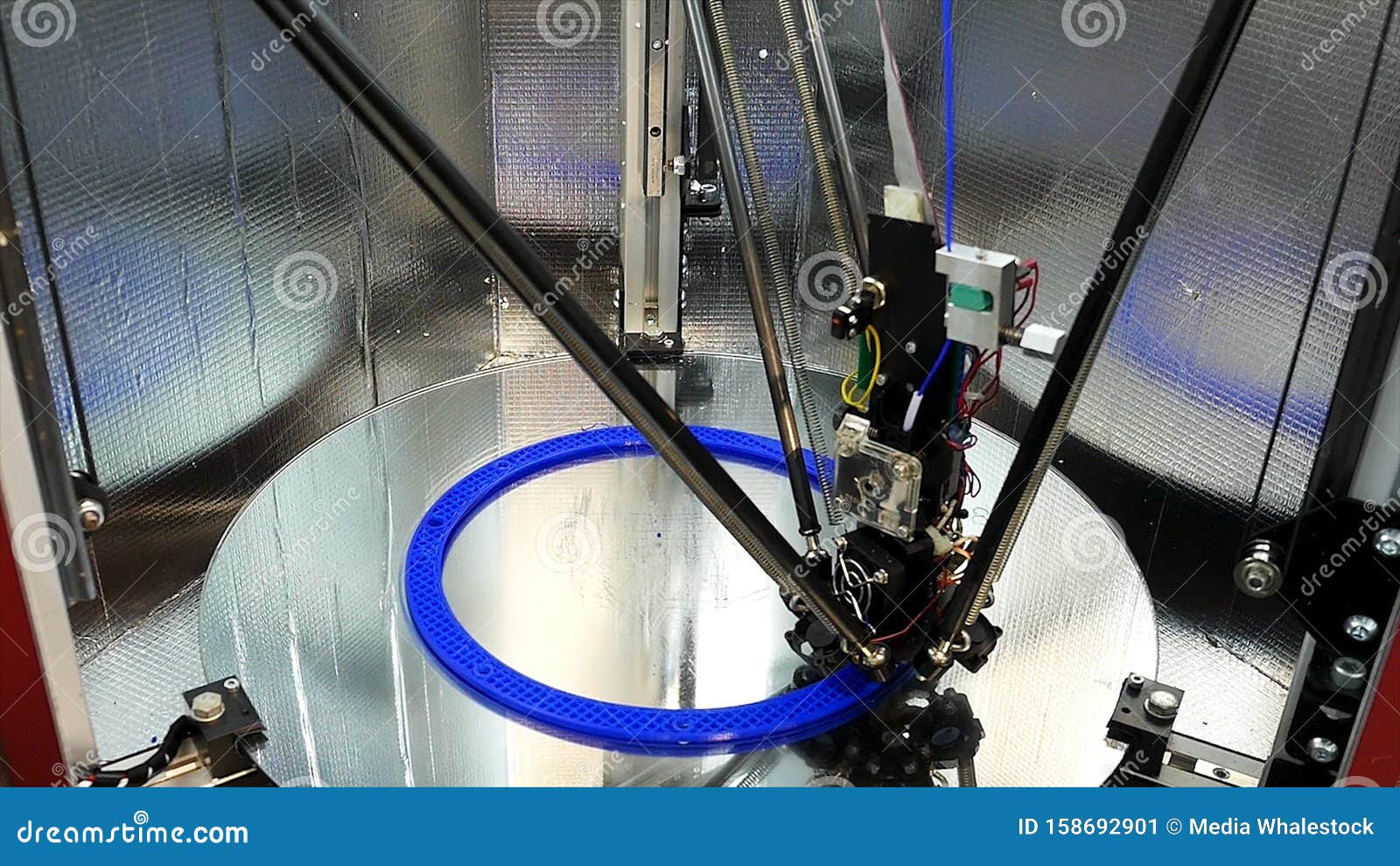 Close Up for 3d Printer in Action during Work, Modern Technologies ...