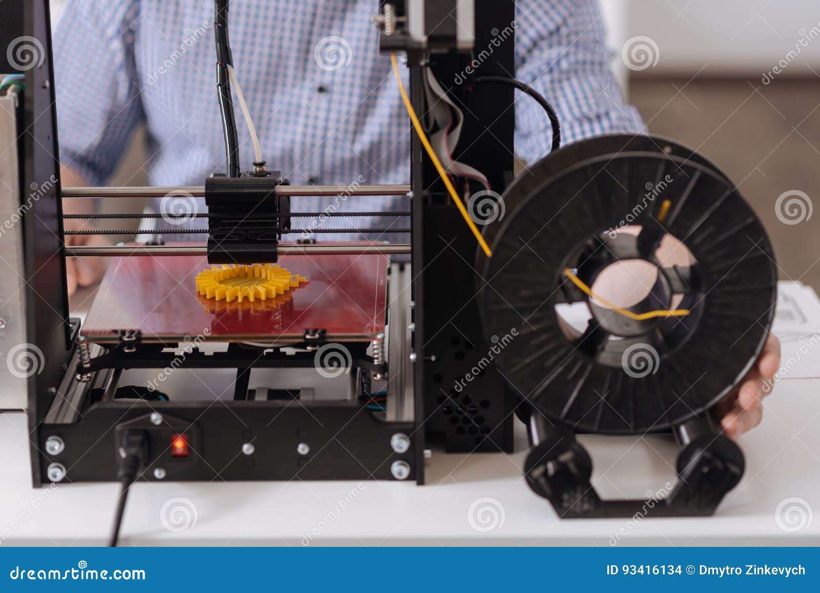 Close Up of a 3d Printer Creating a New Object Stock Photo - Image of ...