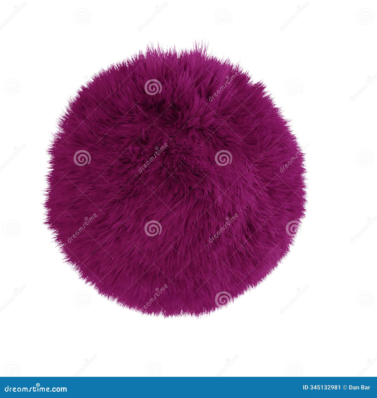 Close-up 3D Render of a Hairy Fur Ball Texture Stock Illustration - Illustration of animal, soft ...