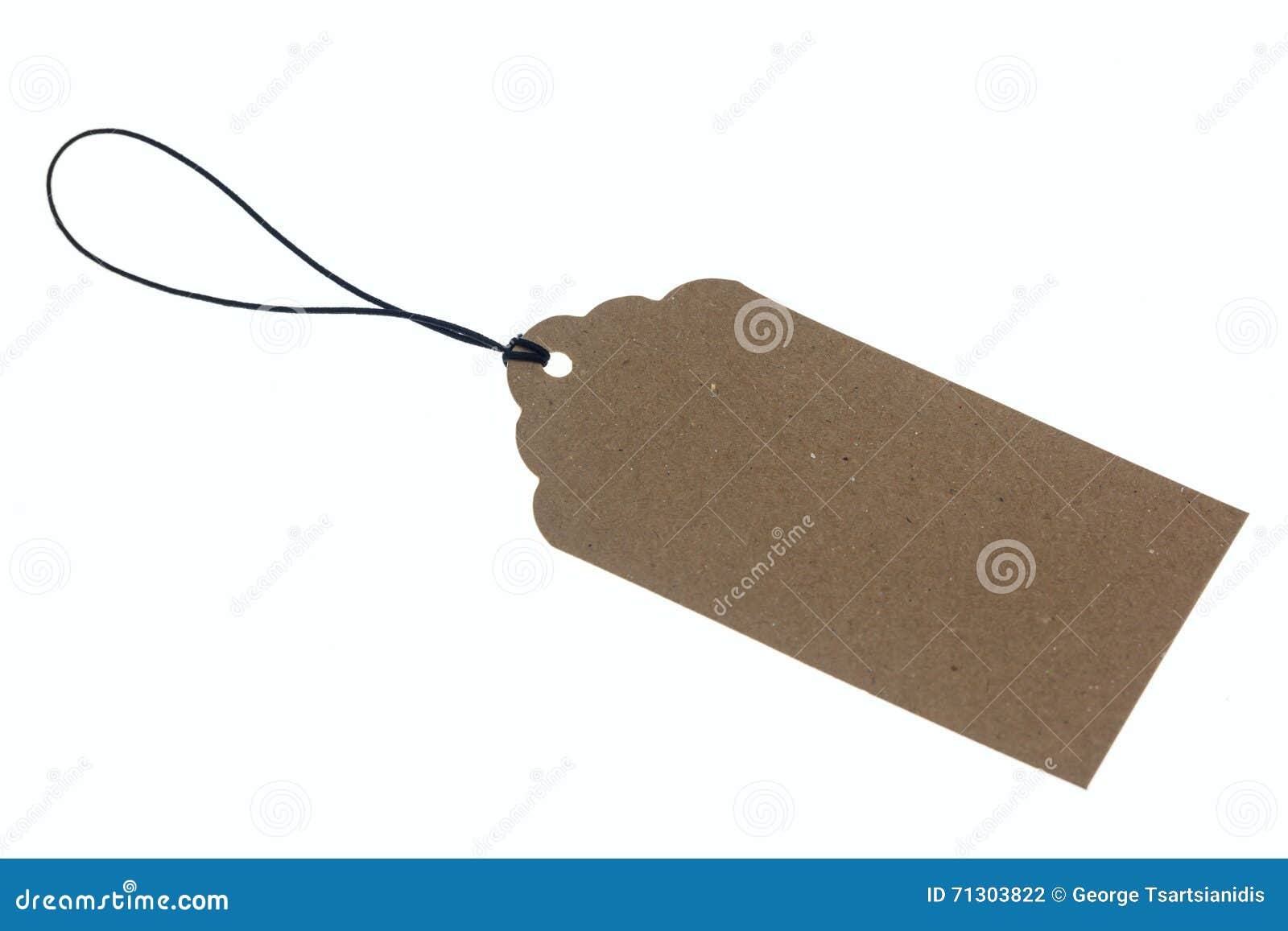 Close-up of 3D Rendering Carton Tag on Rope Stock Photo - Image of ...