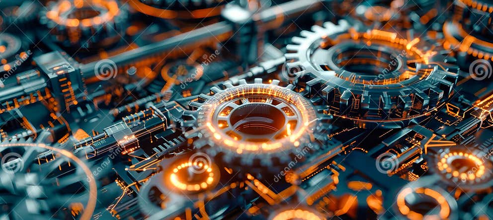 A Close-up of a 3D Rendering Showcasing the Intricate Workings of a ...