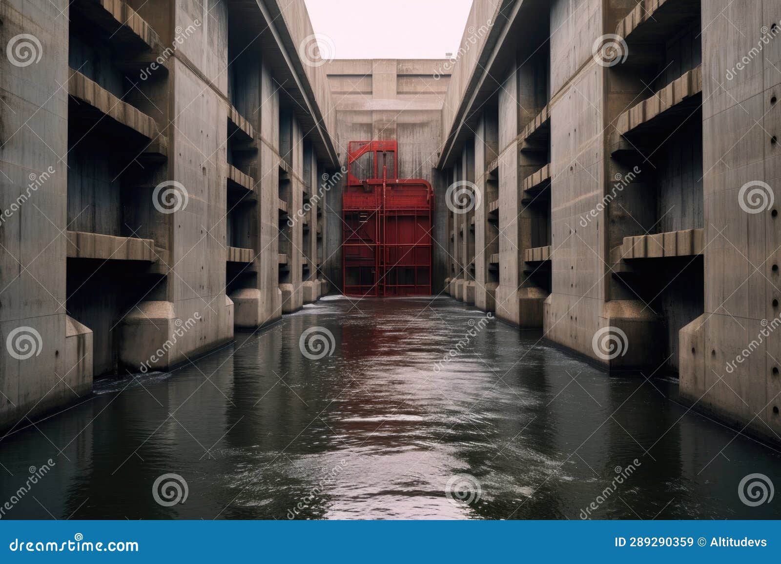 Close-up of Dams Water Release Gates Stock Image - Image of gates ...