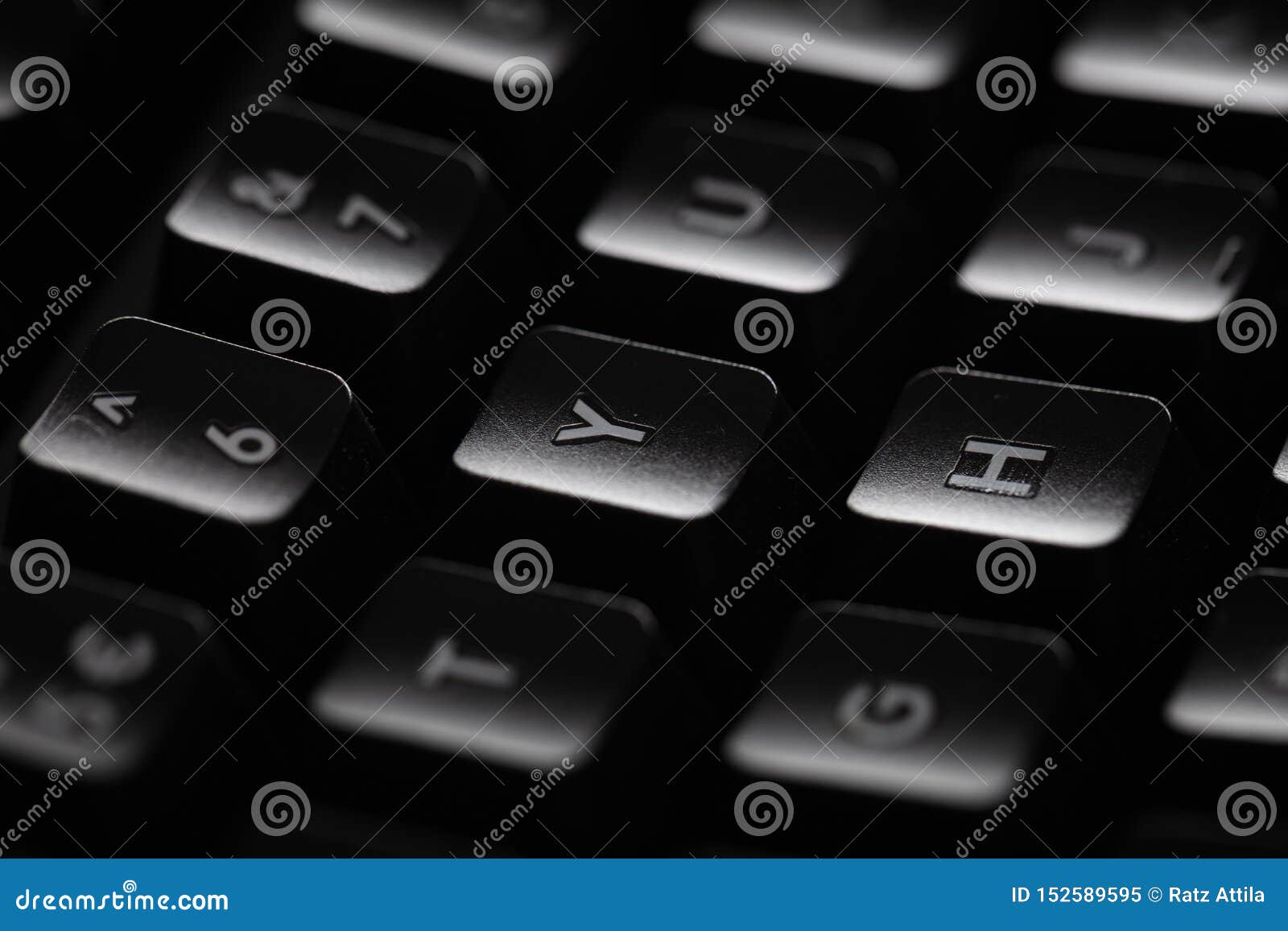 Close-up of a Dark Keyboard Stock Image - Image of firewall, corporate ...