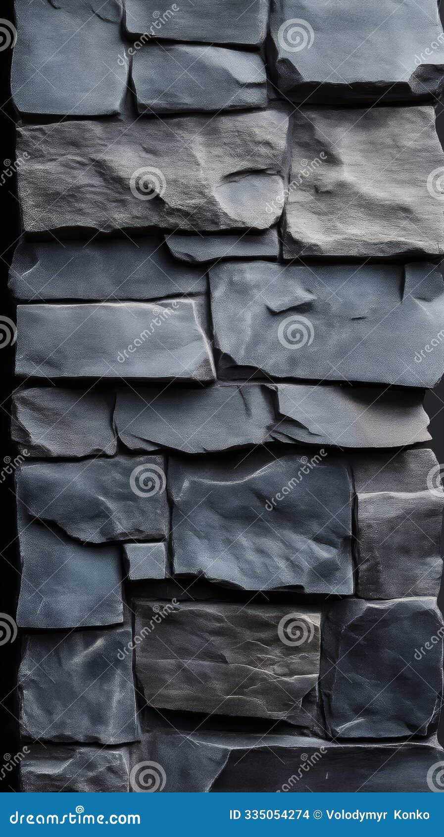 Close-up of Dark Stone Wall Texture, Architectural Background. Building ...