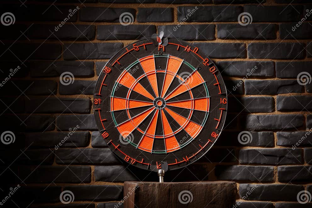 Close Up of a Dartboard for Precision Aiming and Accurate Targeting in ...