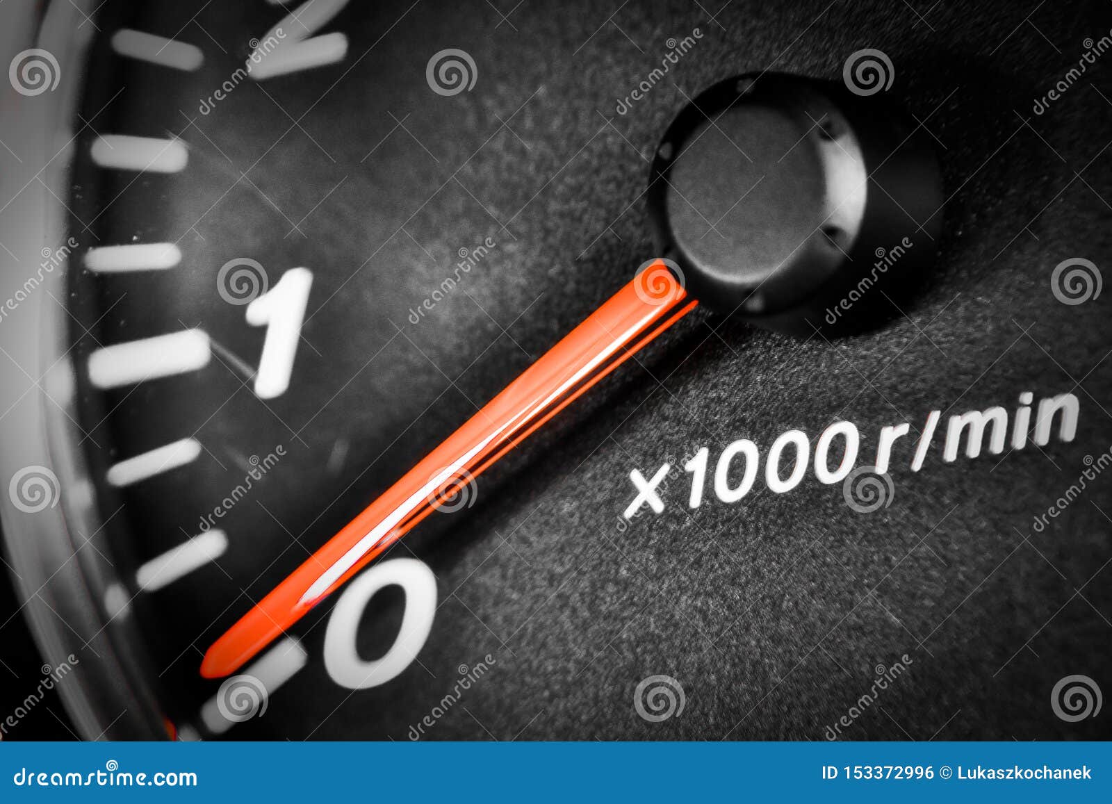 Close-up Dashboard with Speedometer and RPM Stock Photo - Image of ...