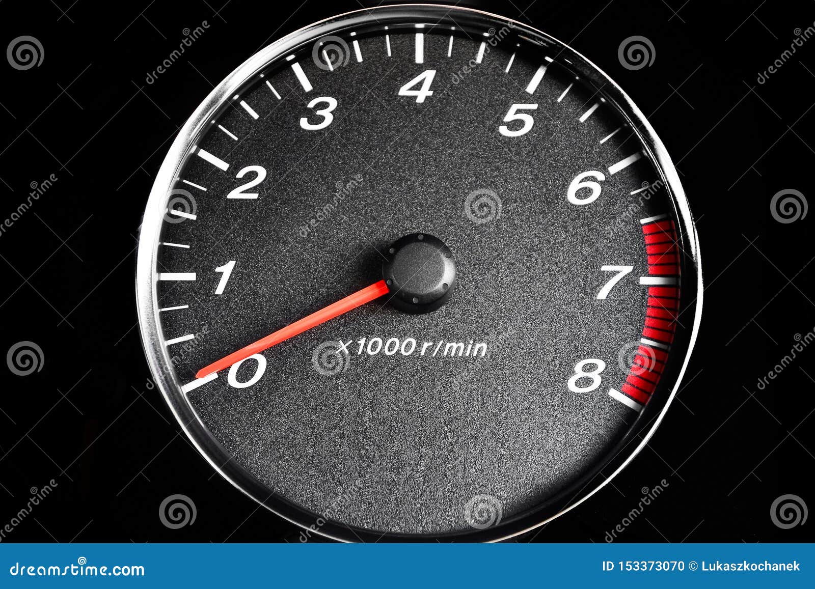 Close-up Dashboard with Speedometer and RPM Stock Photo - Image of ...