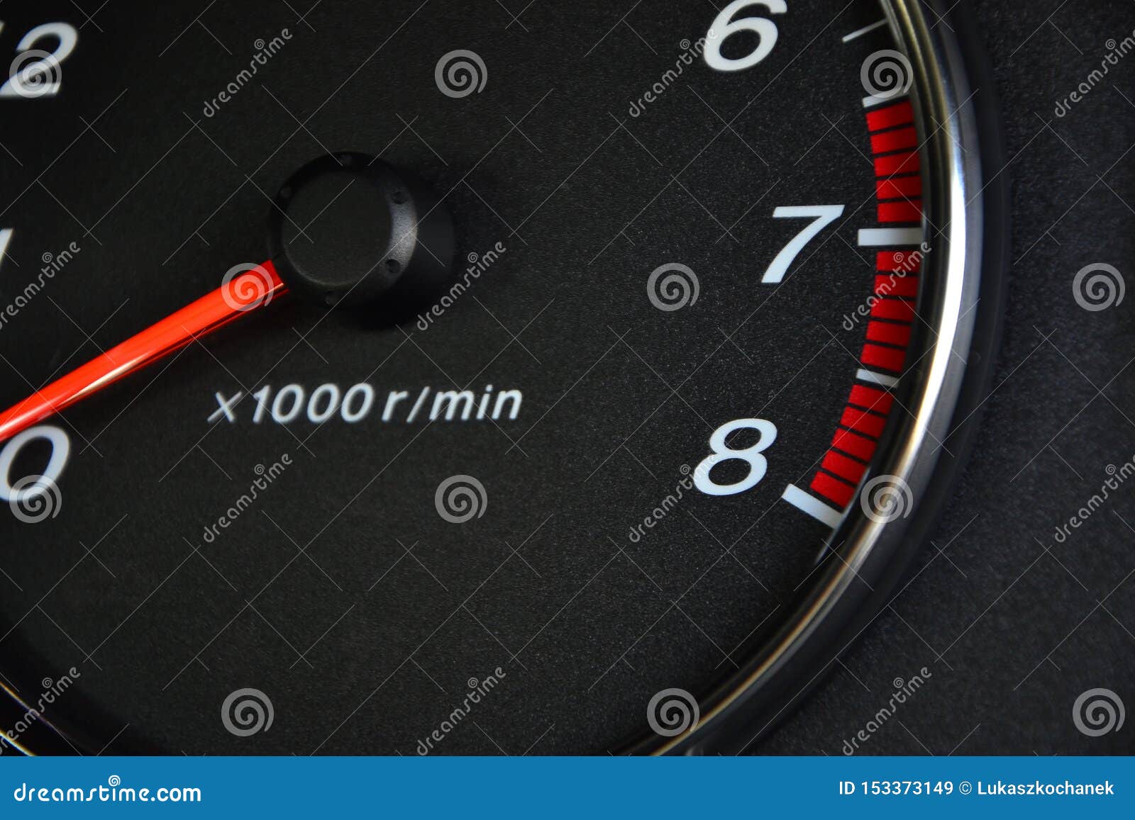 Close-up Dashboard with Speedometer and RPM Stock Image - Image of ...
