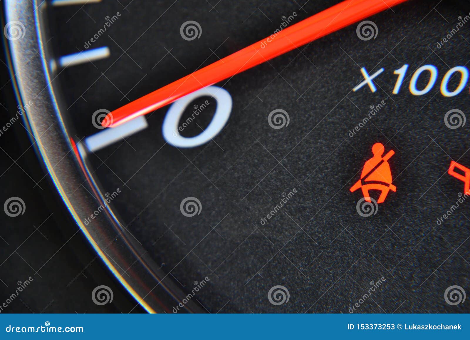 Close-up Dashboard with Speedometer and RPM Stock Image - Image of ...