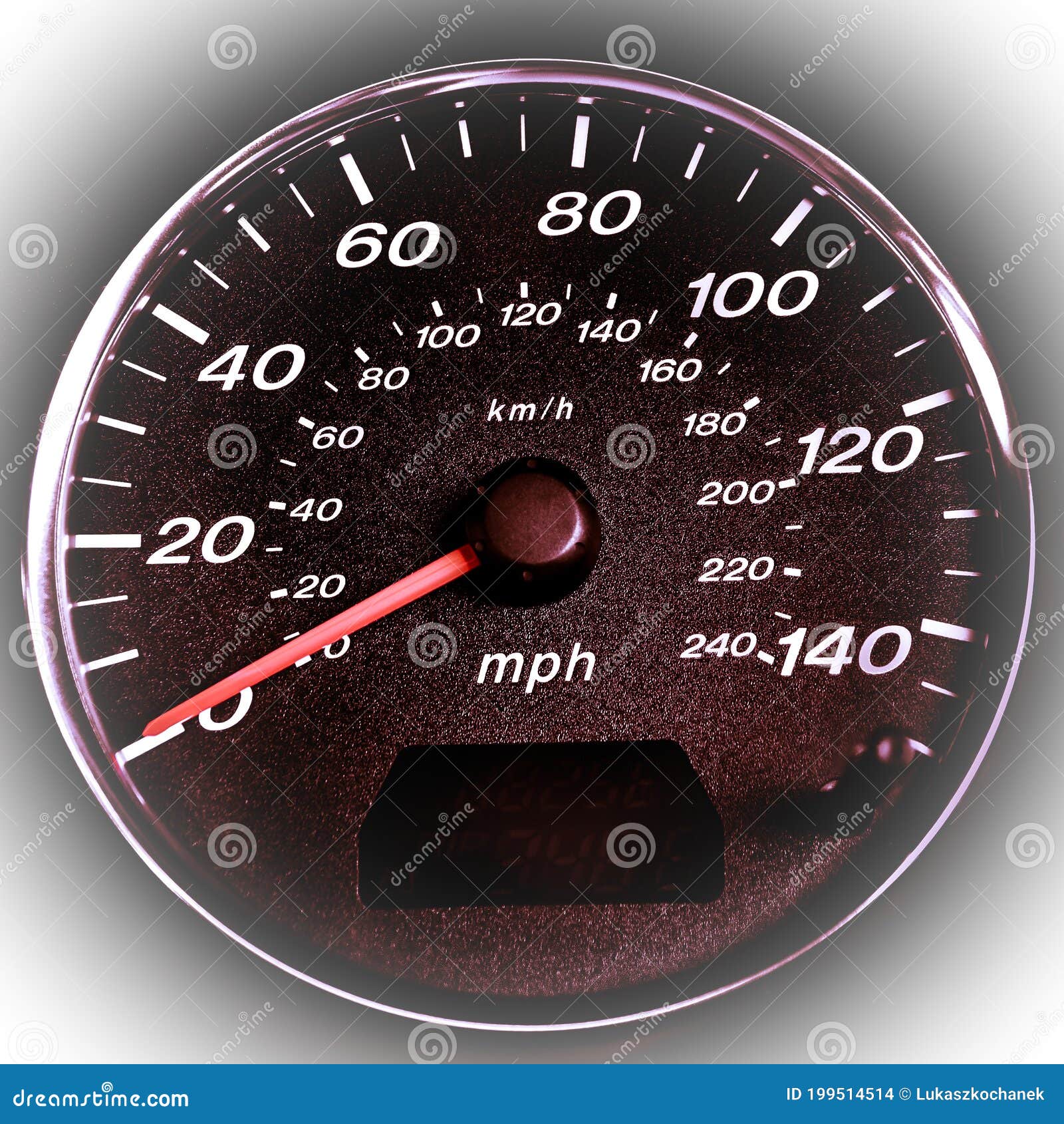 Close-up Dashboard with Speedometer and RPM Stock Photo - Image of auto ...