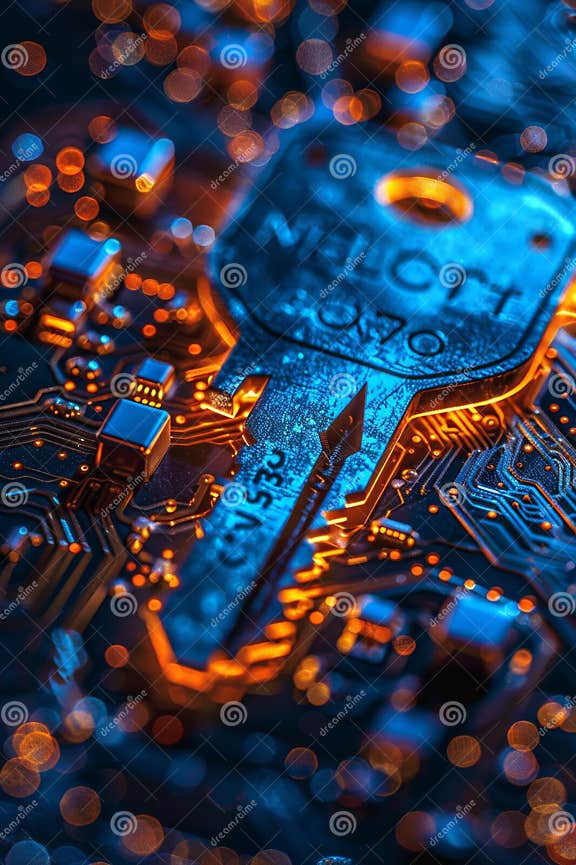 A Close-up of a Data Encryption Key, Symbolizing the Importance of ...
