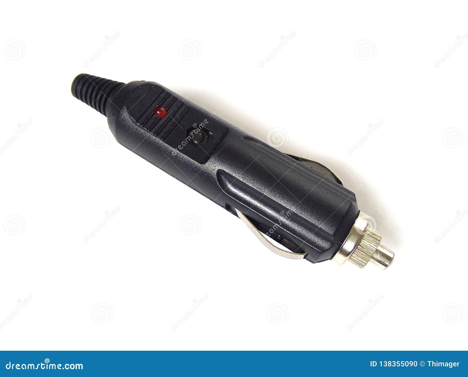 12 Volts DC plug. stock photo. Image of equipment, component - 138355090