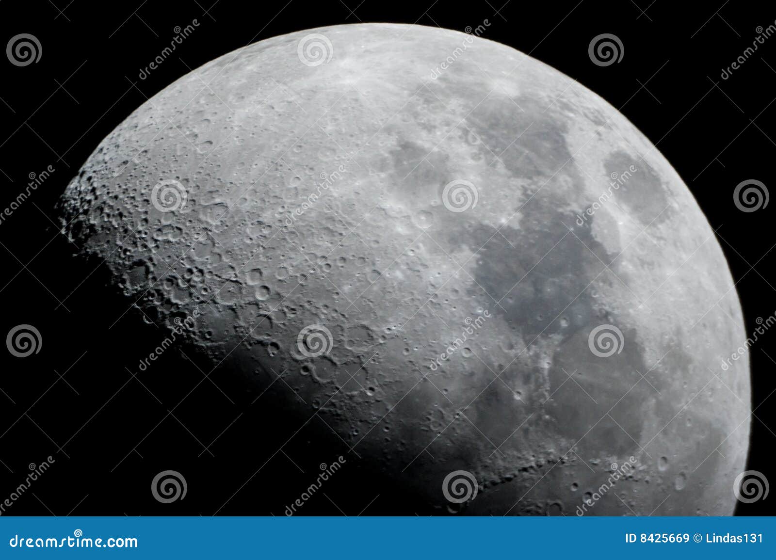 Close-up de uma meia lua imagem de stock. Imagem de mensal - 8425669