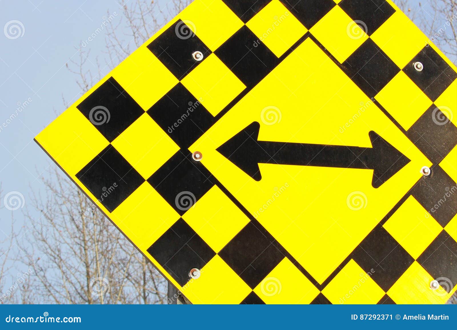Close Up of a Dead End with Direction Arrows Sign Stock Image - Image ...
