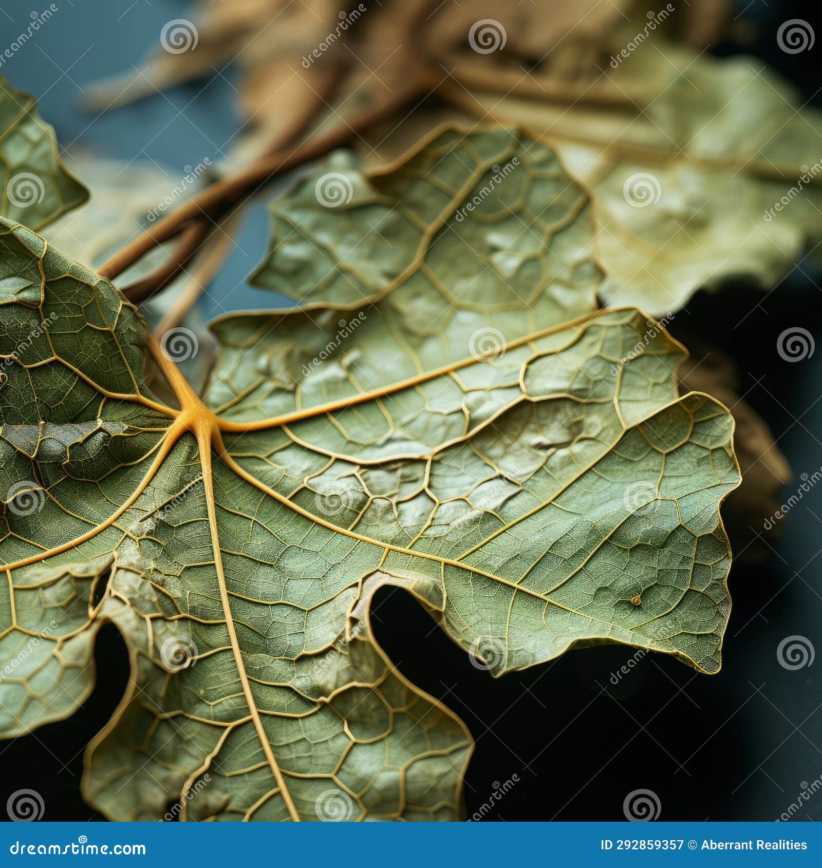 A Close Up of a Dead Leaf on a Table Stock Illustration - Illustration of season, nature: 292859357