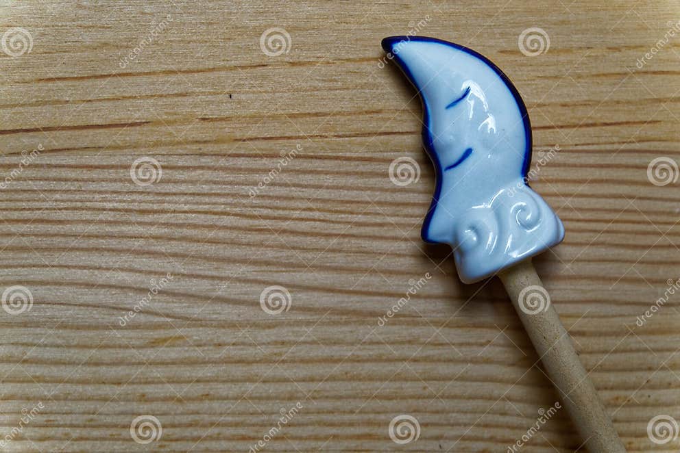 Close-up Decorative Objects on Handle of Kitchen Tool - Moon Shape ...