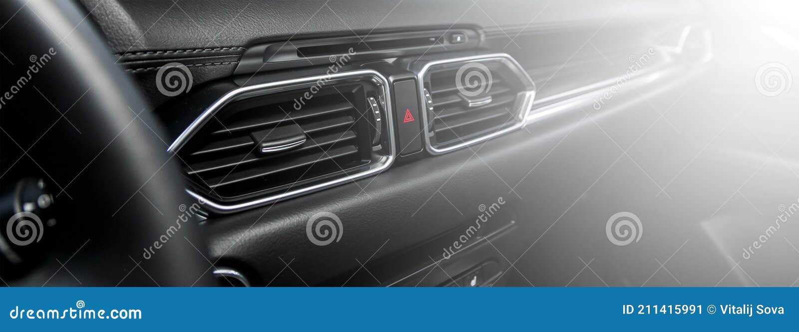 Close Up Deflector, Car Ventilation System Stock Image - Image of ...