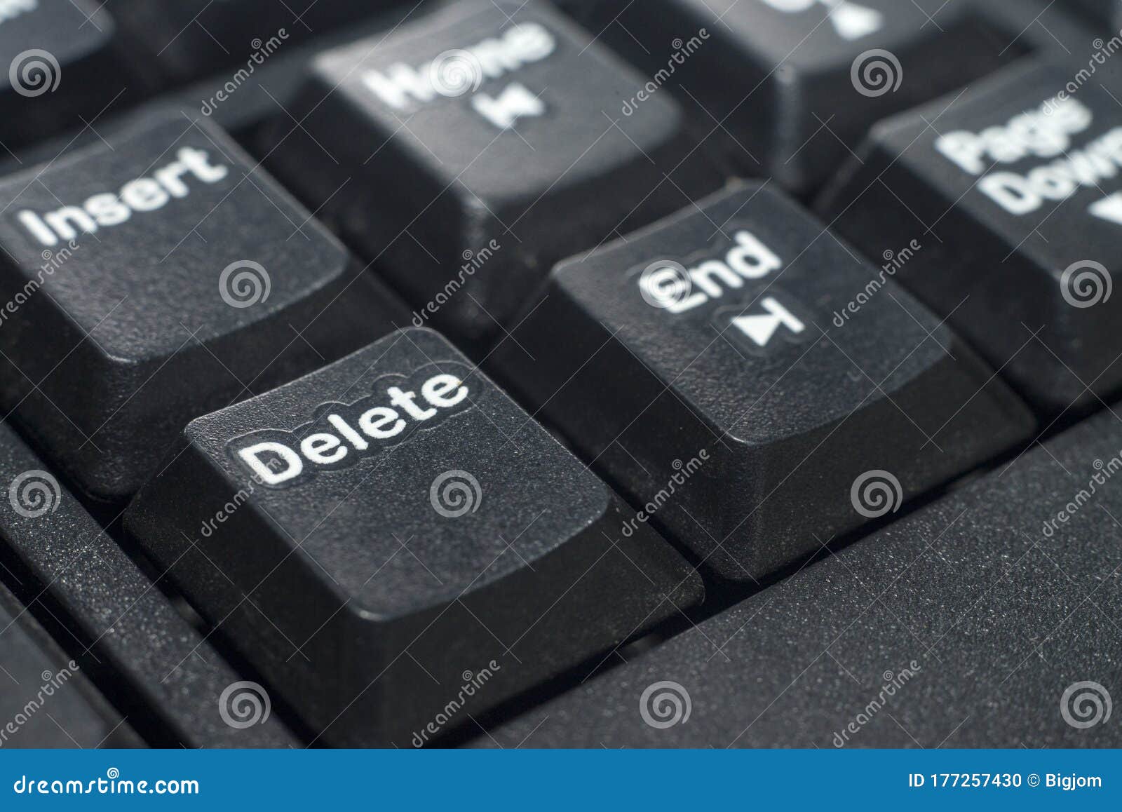 Delete Button. In An Enlarged View Royalty-Free Stock Photography ...