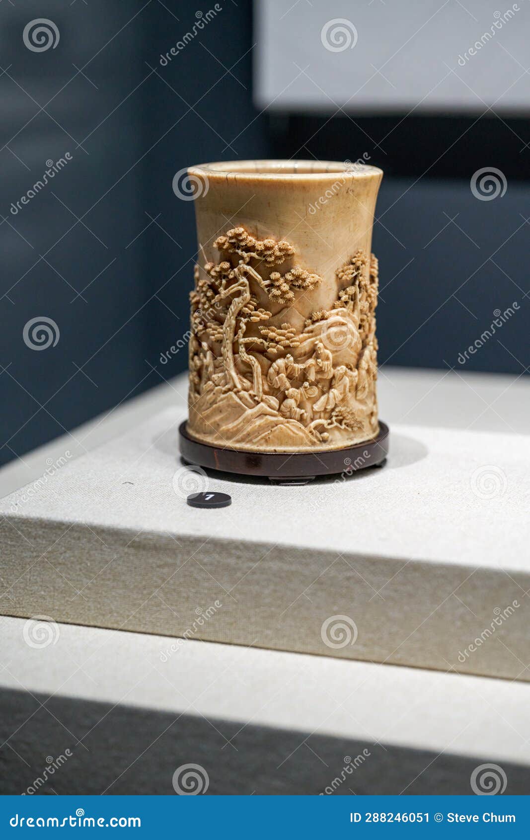 Close-up of Delicate Ivory Sculptures from Ancient China Editorial ...