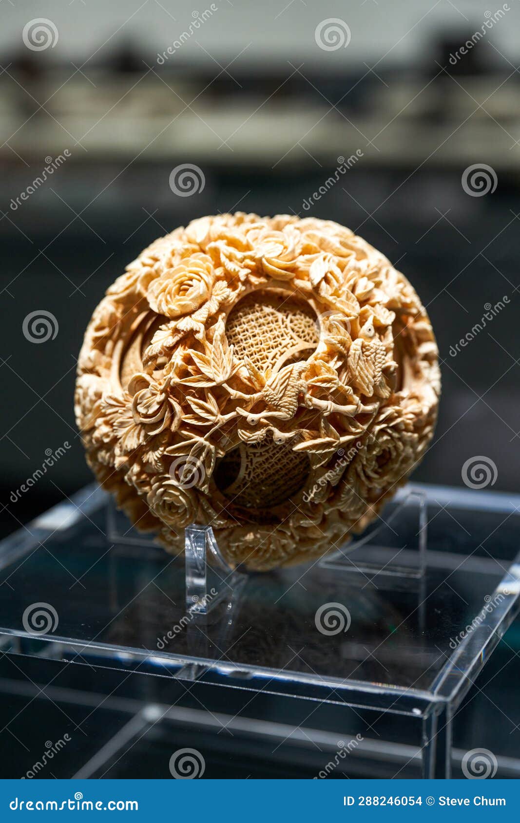 Close-up of Delicate Ivory Sculptures from Ancient China Editorial ...