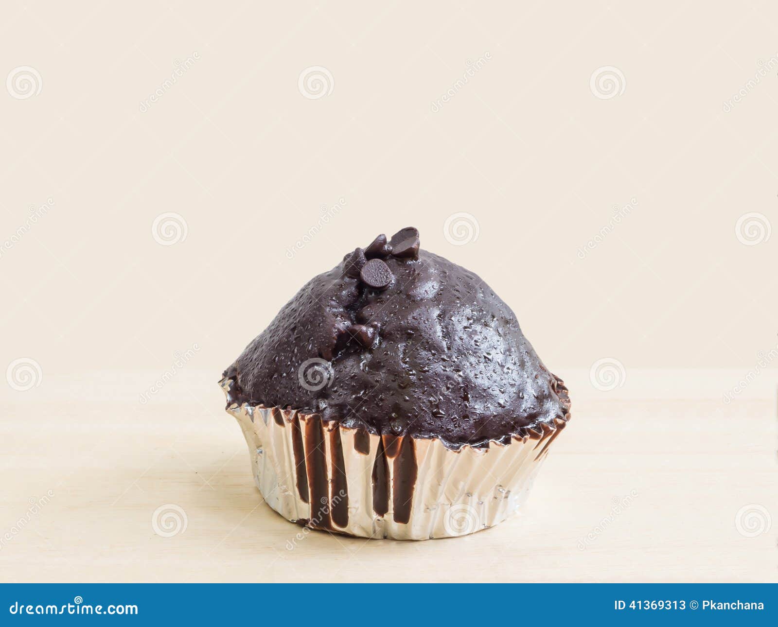 Close Up Delicious Chocolate Cupcake Stock Image - Image of baked ...