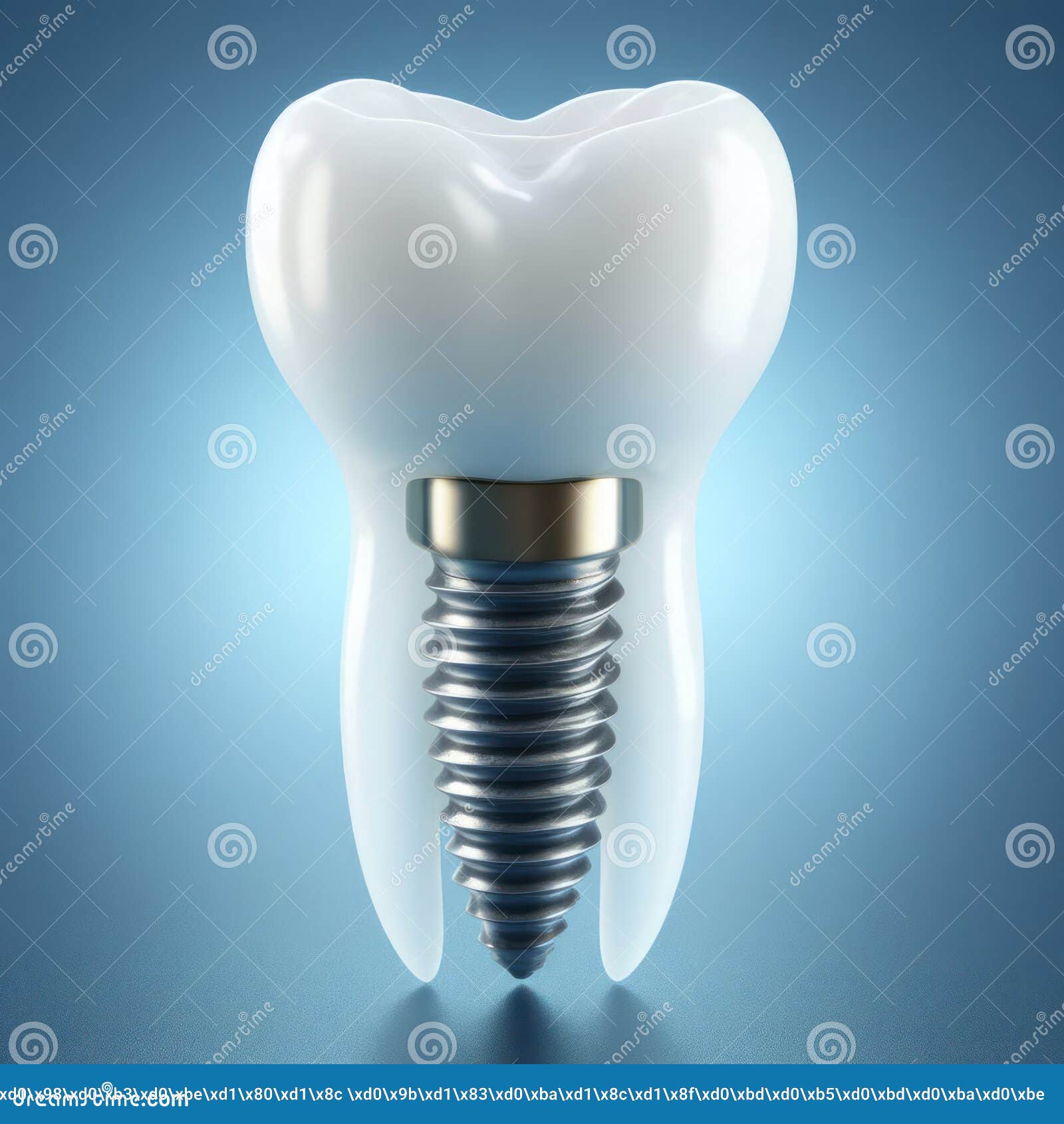 Close Up of Dental Tooth Implant. Ai Generative Stock Illustration ...