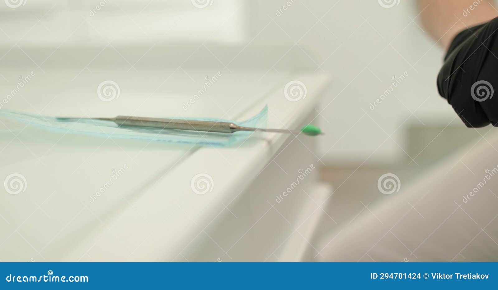 Close-up of Dentist S Hands Holding Dental Tools and Toothpaste. Stock ...