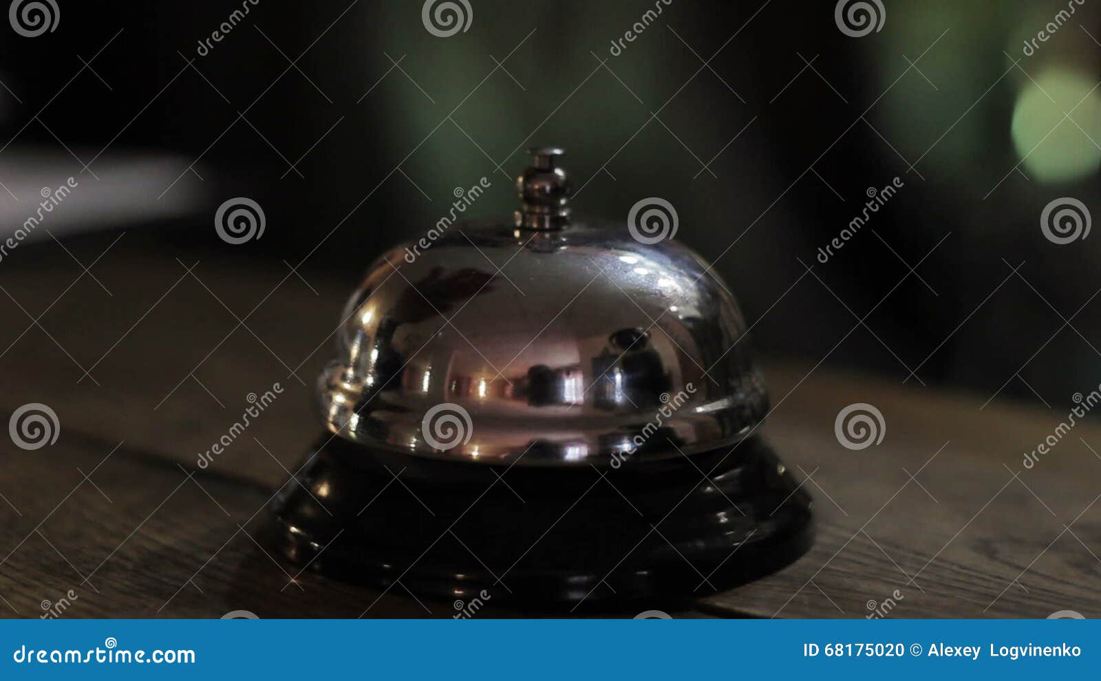Close Up of Desk Bell Being Rung Stock Footage - Video of noise ...
