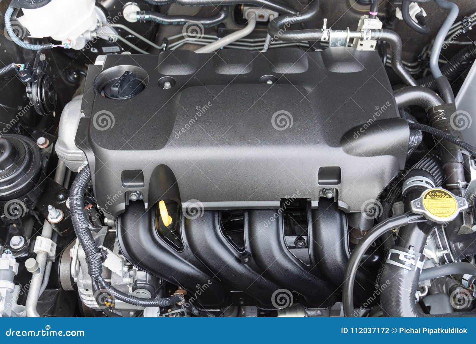 Close Up Detail of Car Engine Stock Photo - Image of industrial ...