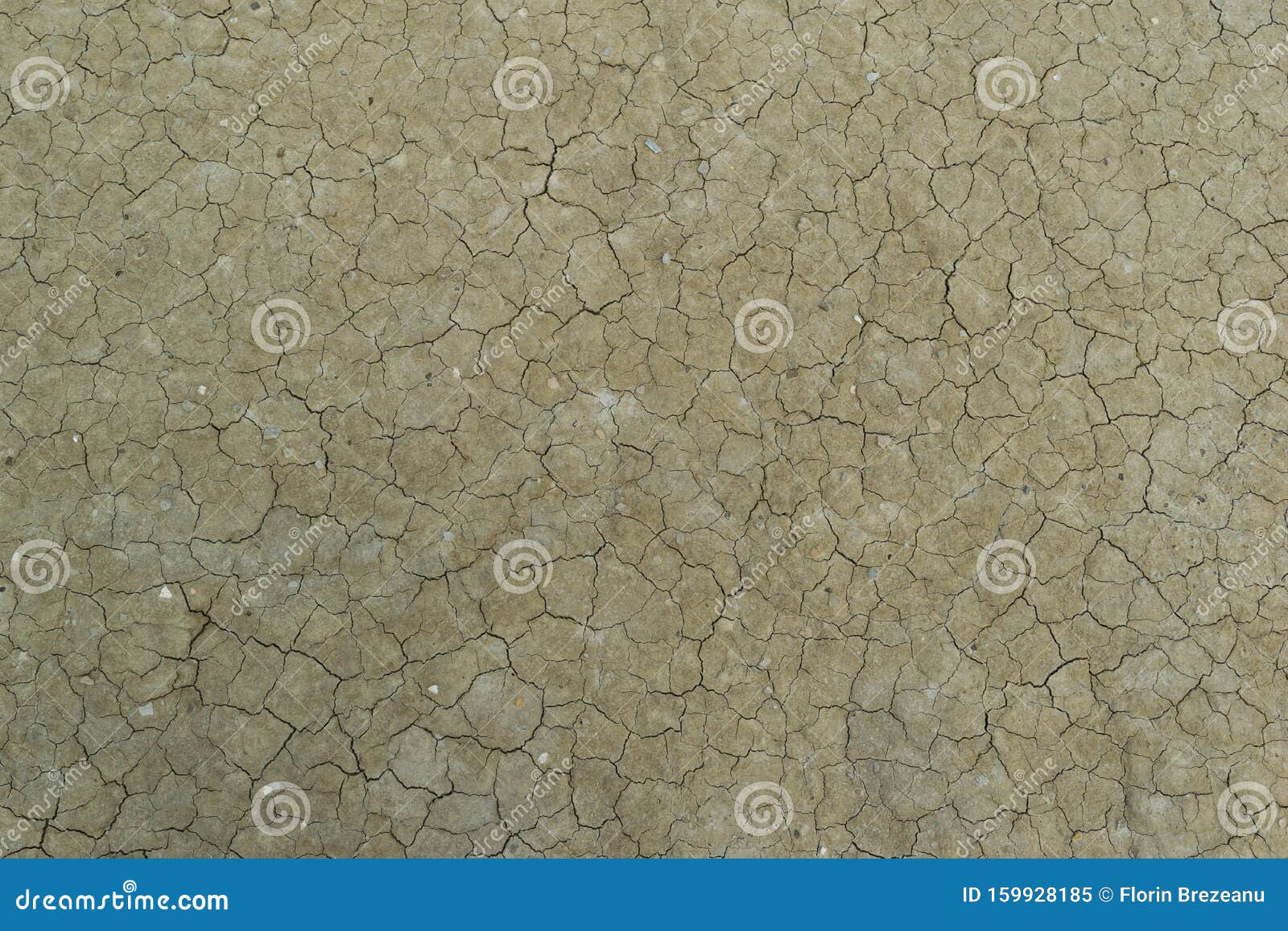 Close-up Detail of Cracked Soil Mud Pattern - Desertification Effect ...