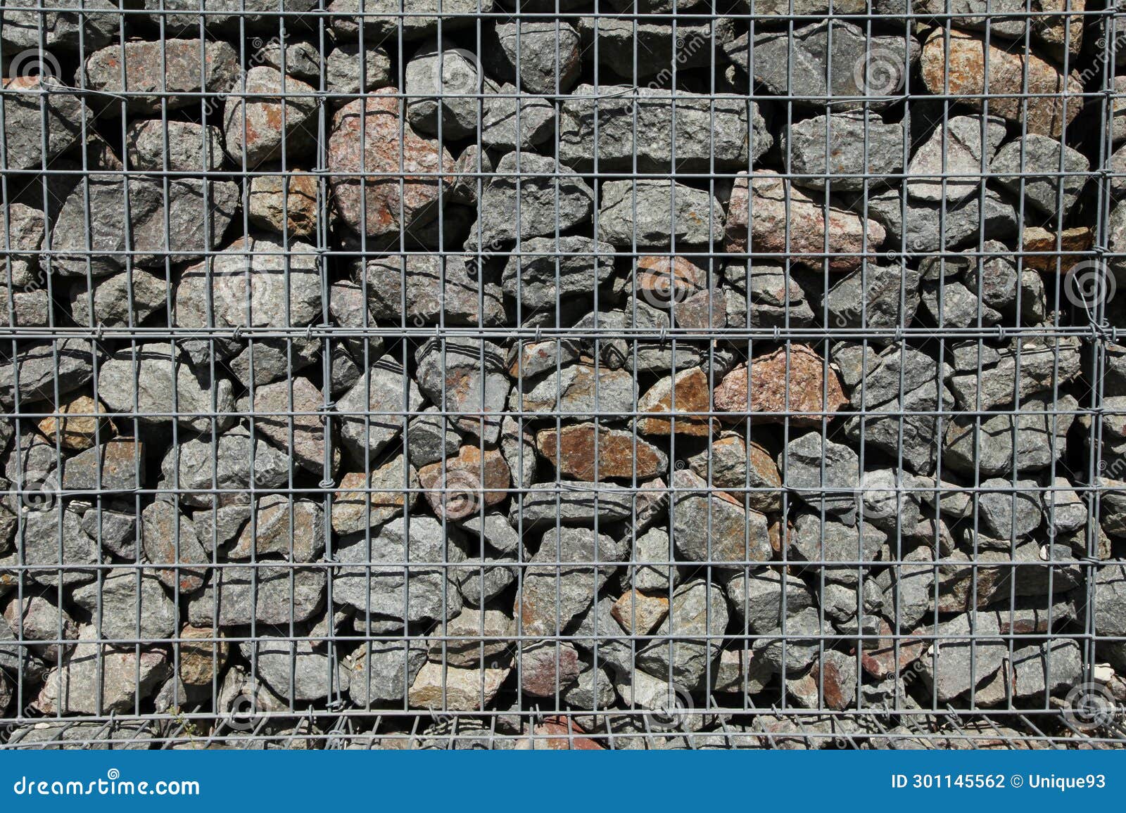 Detail of a Grey Pebble Gabion Stock Photo - Image of rock, vegetable ...