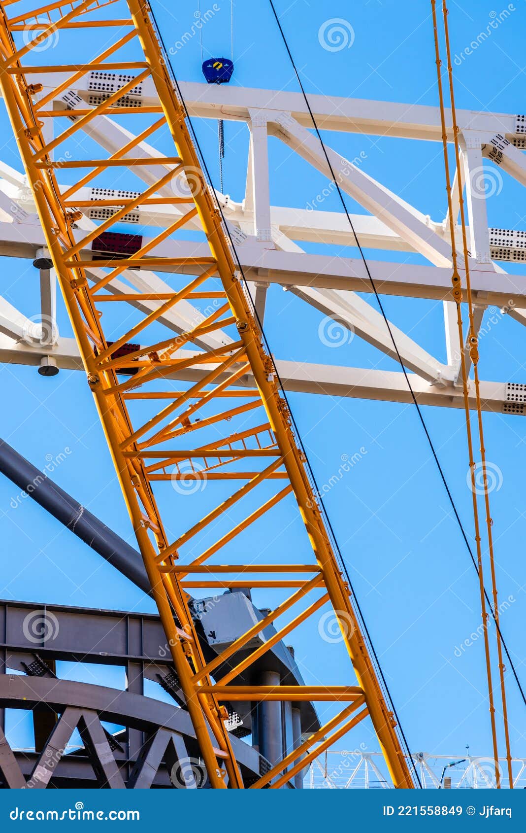 Close-up Detail of Heavy Machinery and Structural Element Stock Image ...