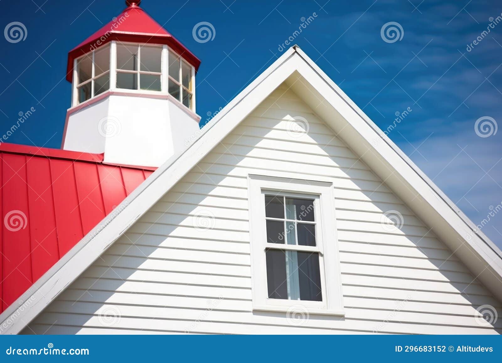 Close Up Detail of Lighthouse Architectural Design Stock Illustration ...