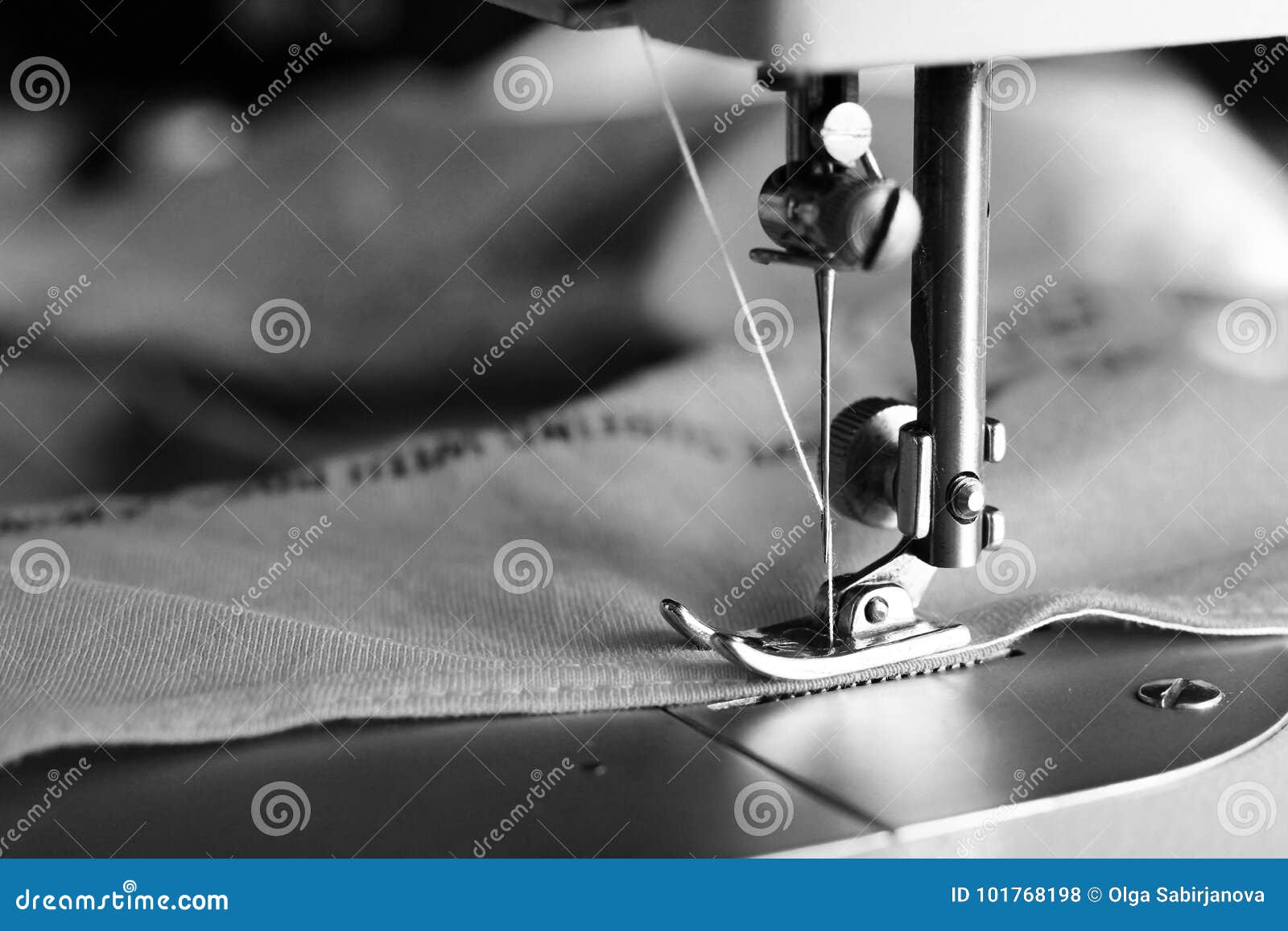 Close-up Detail of the Sewing Machine Stock Photo - Image of accessory ...