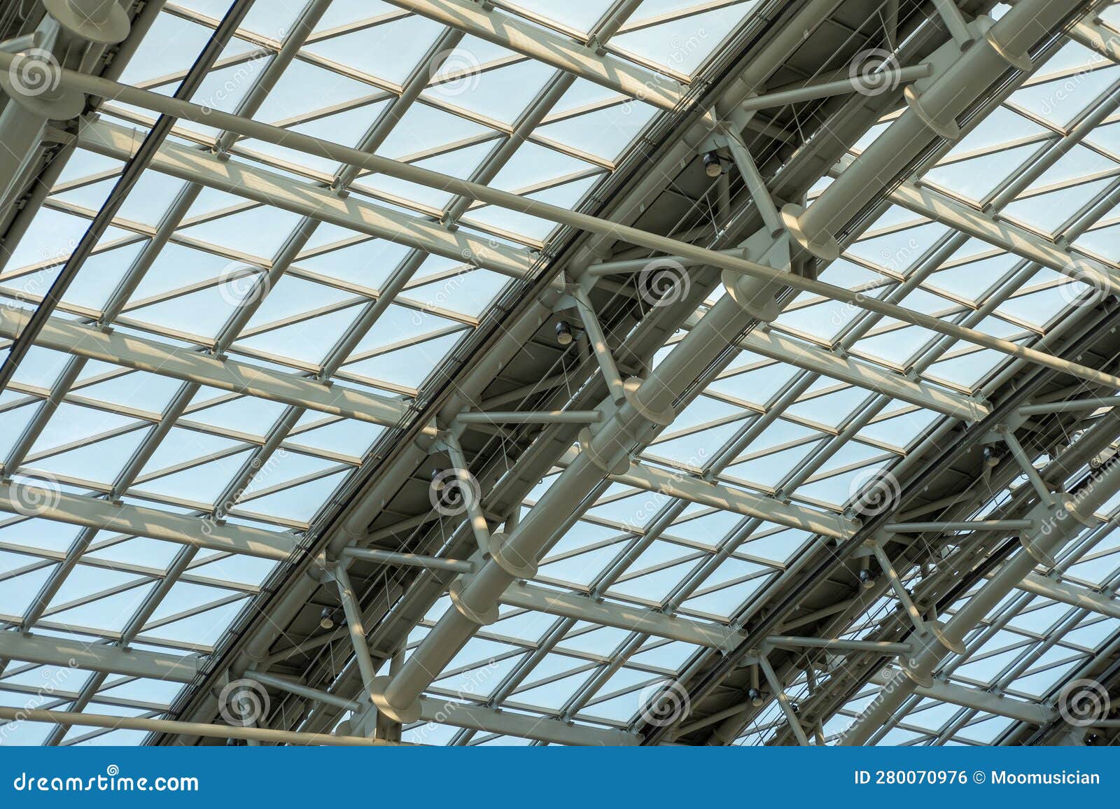 Close Up Detail of Skylight Stock Photo - Image of site, landmark ...