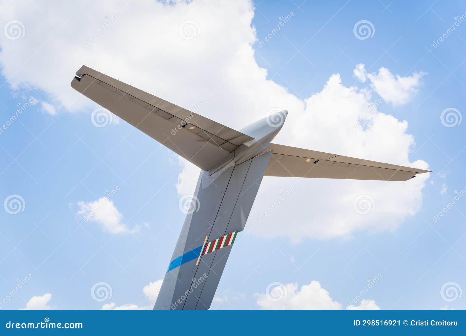 Close Up Detail with the Stabilizers, Ailerons, Rudders and Elevators ...