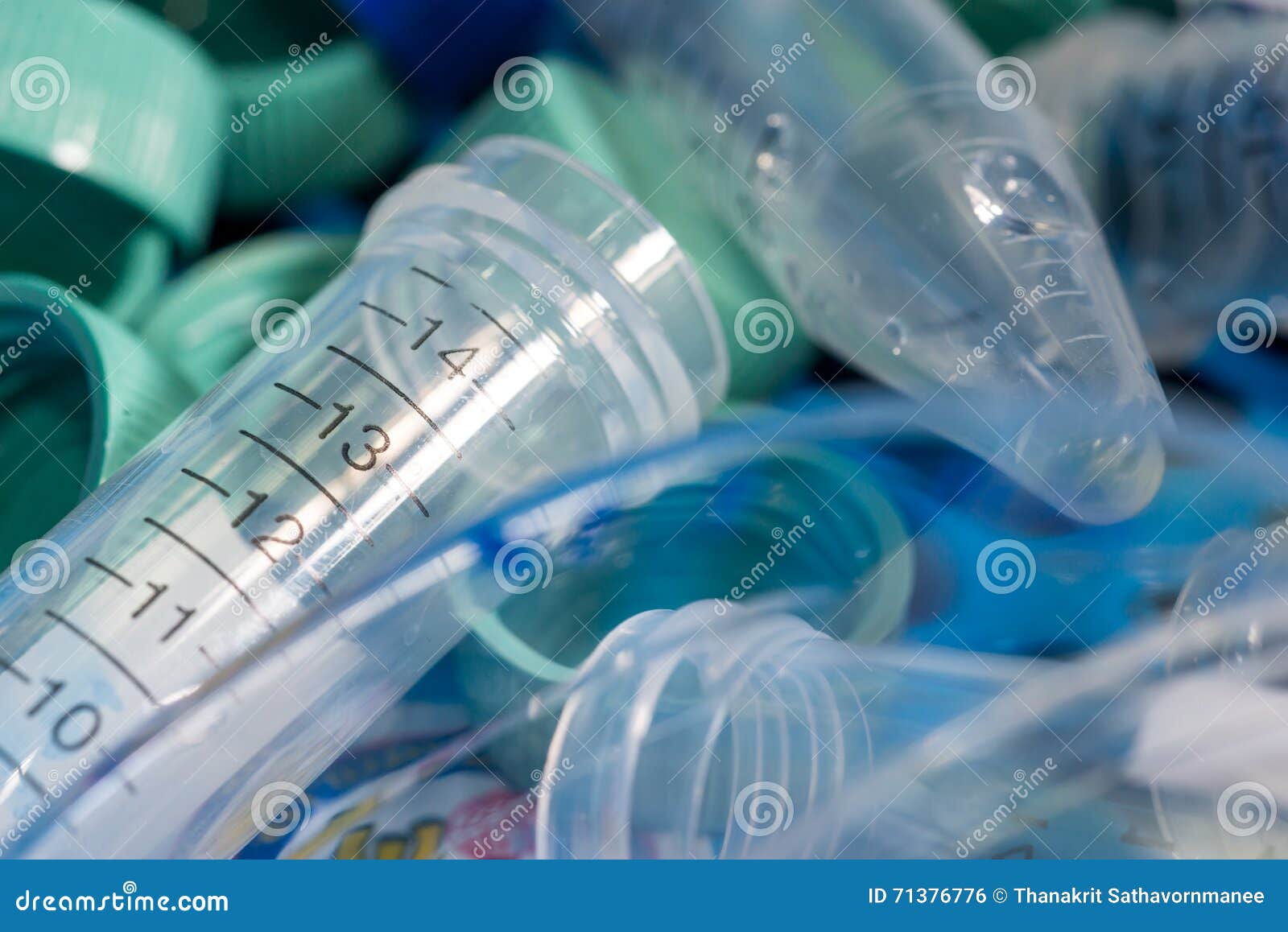 Close-up Detail of Test Tubes and Lids Stock Photo - Image of research ...