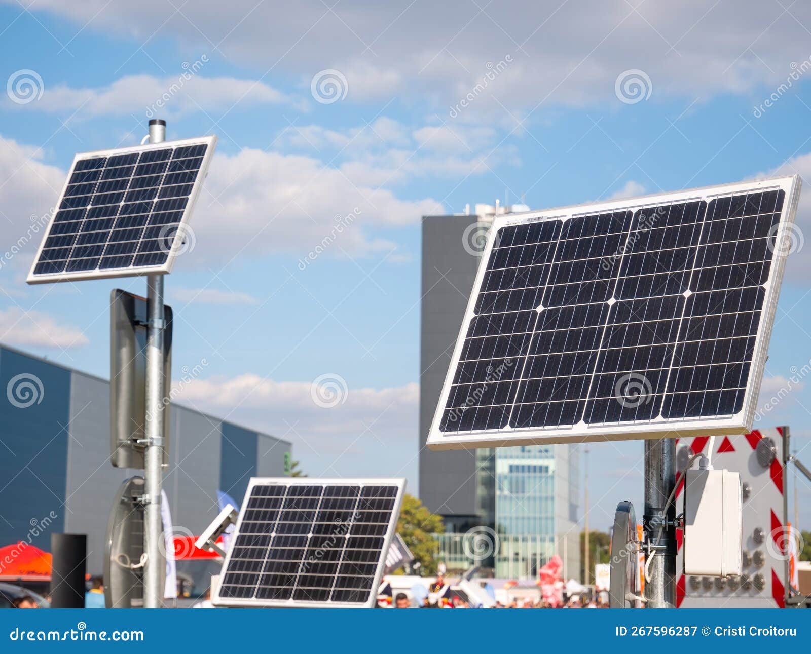 Close Up Detail Wit an Photovoltaic Solar Panel Stock Image - Image of ...