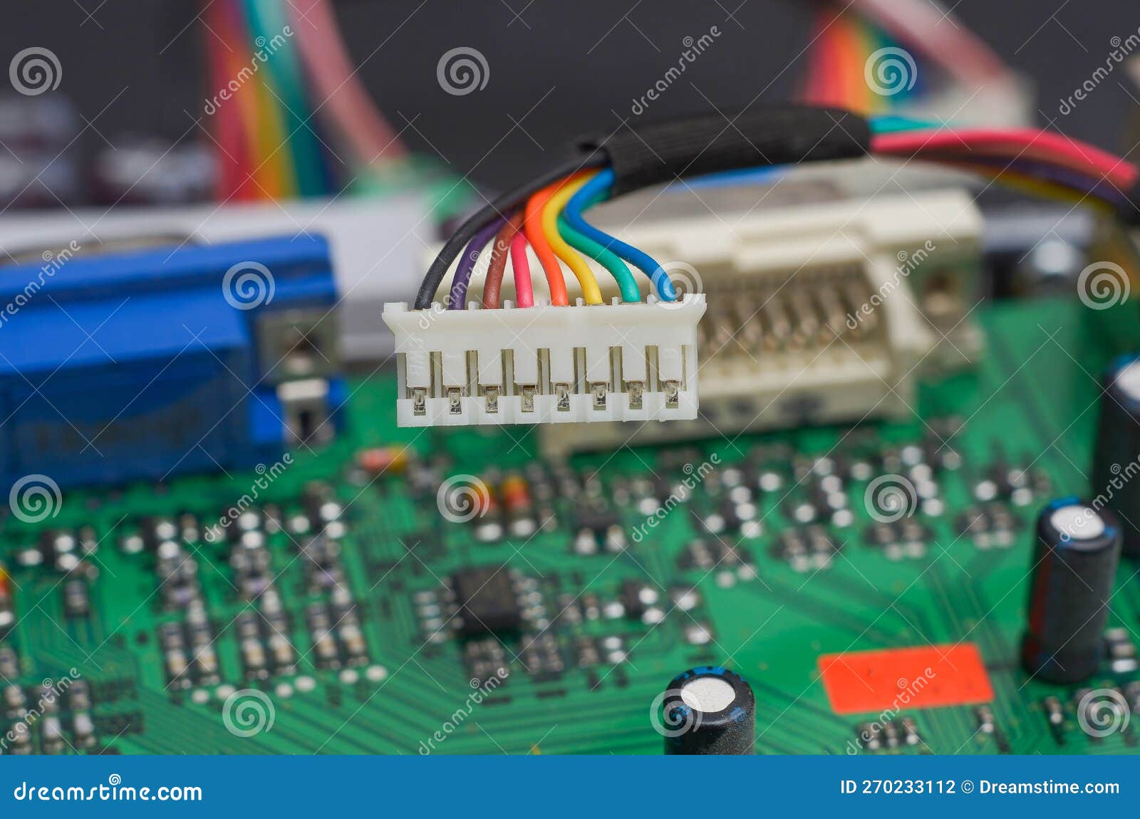 Close-up Details, Boards, Electronic Components, Monitor, Computer ...
