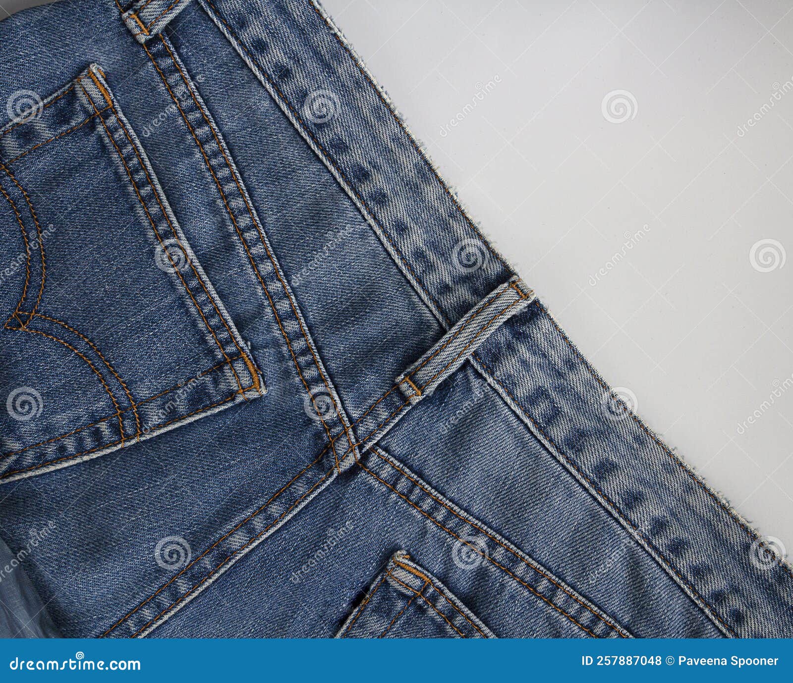 Close-up Details Corner of Jeans Blue Jeans Denim Blue Cloth Background ...