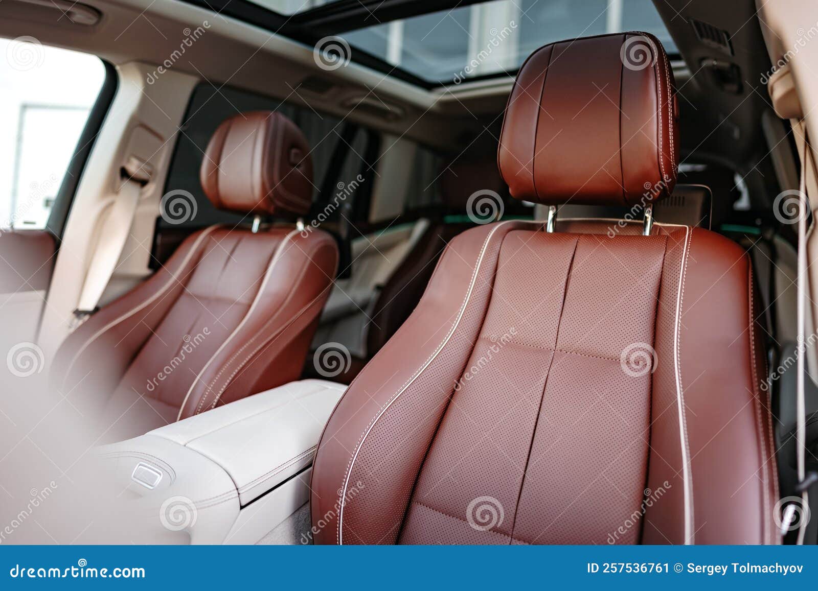 Close Up Details of a Modern Luxury Car Interior Stock Image - Image of ...