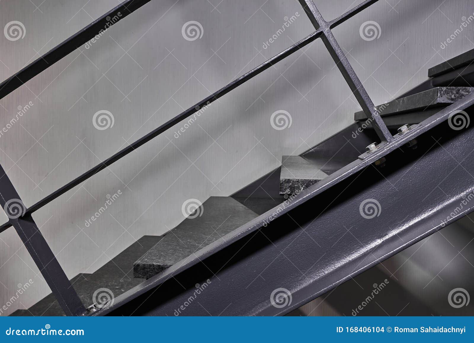 Close-up and Details of Railing and Stairs of a Modern Building ...