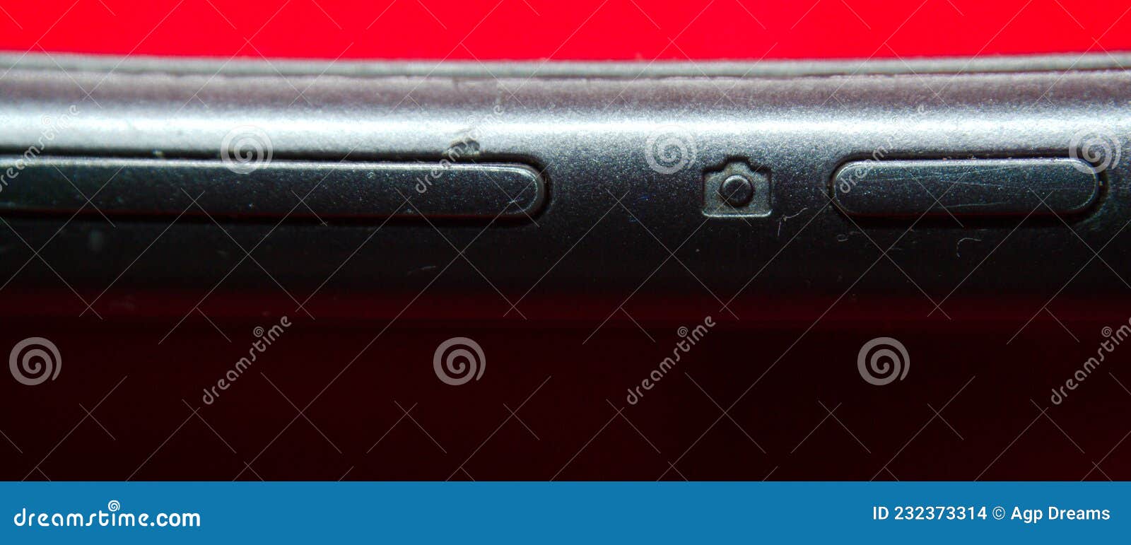 Close Up, Details of Side Button of Sony Smartphone on Volume Buttons ...