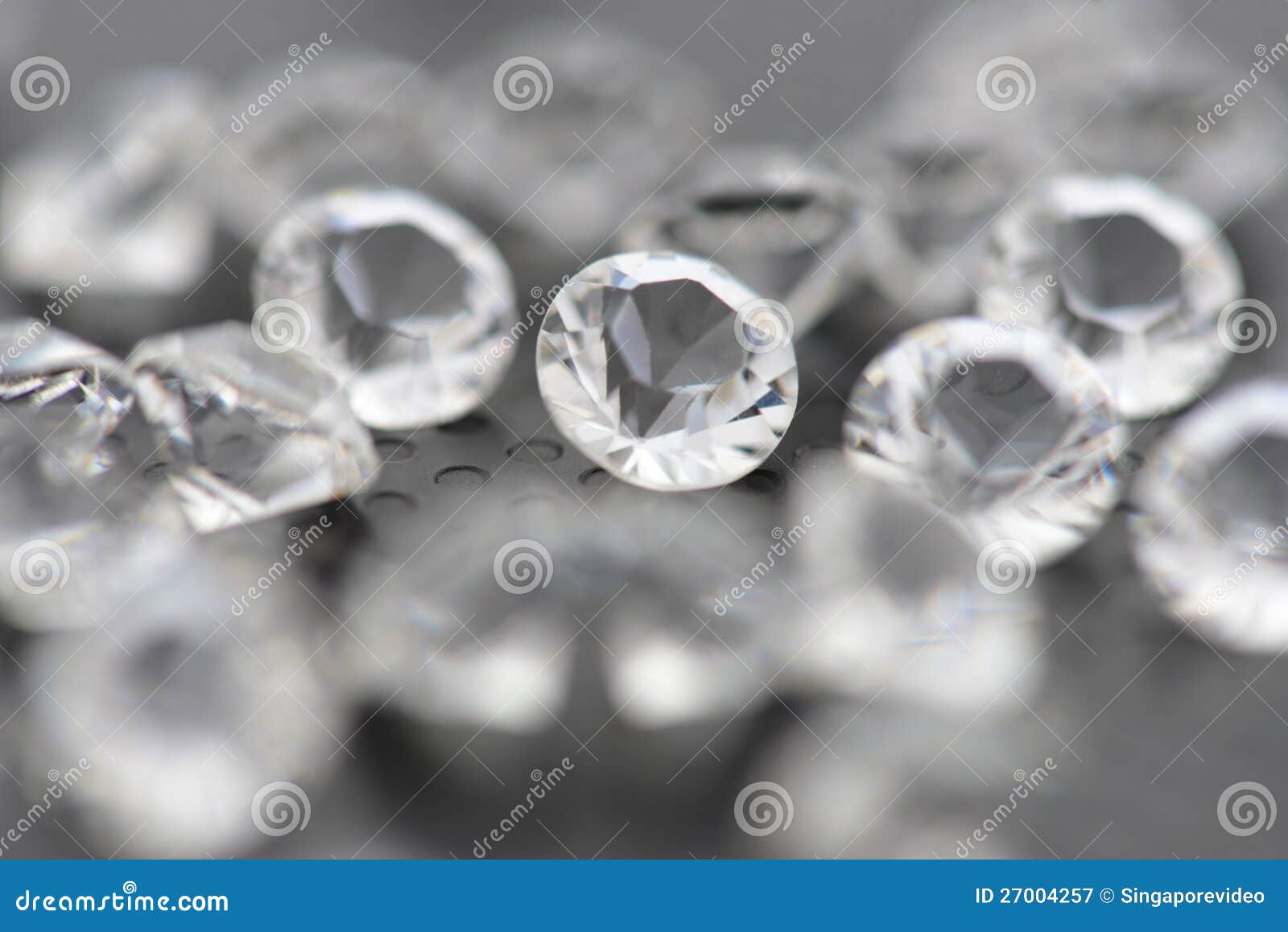Close-up of a Diamond among Many Stock Image - Image of clear, radiant ...