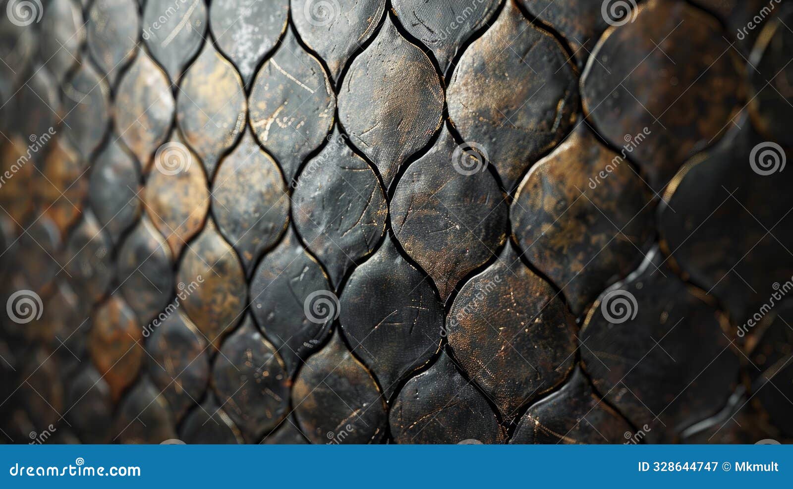 Close Up of Diamond Shaped Fish Scale Wall Texture in Warm Light Stock ...