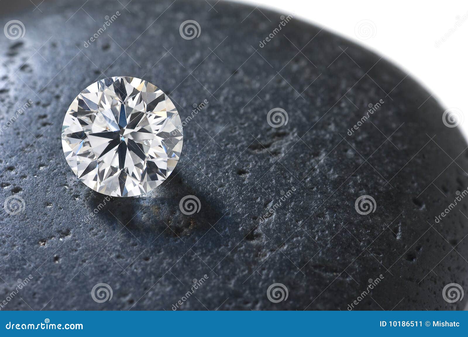 Close Up of a Diamond on the Stone Stock Image - Image of resolution ...