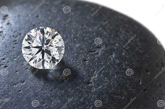 Close Up of a Diamond on the Stone Stock Image - Image of resolution ...