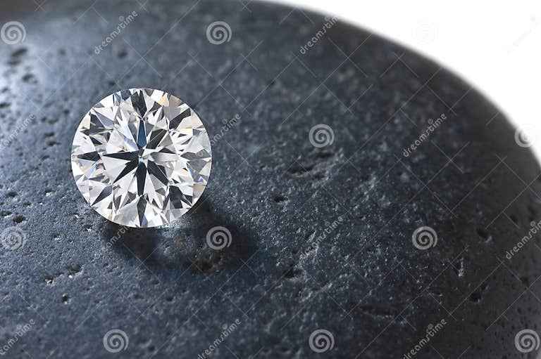 Close Up of a Diamond on the Stone Stock Image - Image of resolution ...